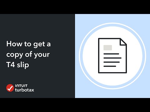 How to get a copy of your T4 slip from the CRA  - TurboTax Support Canada