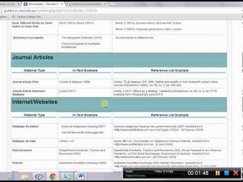 UWAFP How to reference an online journal article