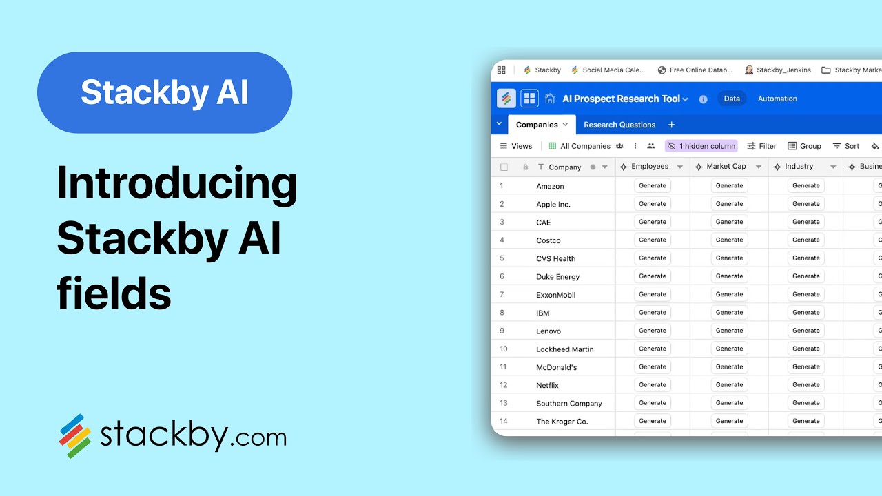 Introducing Stackby AI | Field Agents