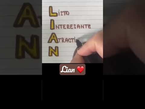 Significado LIAN #significado #nombre #lian