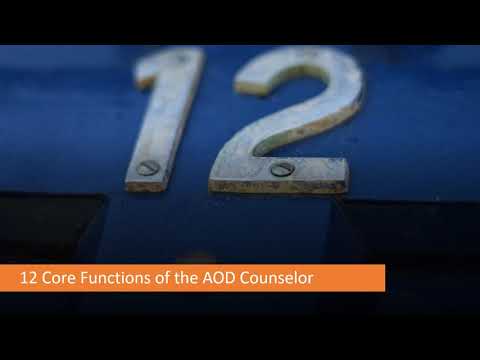 Addictions Counselor Core Skills, Part I: The 12 Core Functions