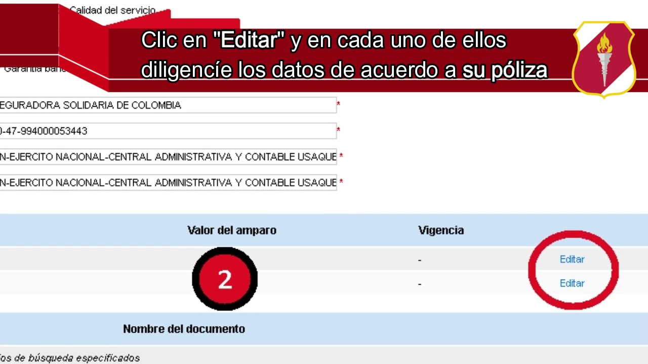 CARGAR PÓLIZA SECOP II  |  S4 - ESACE