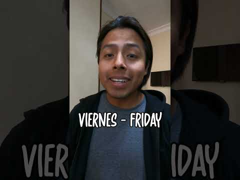 How to say: "The days of the week" in Spanish! #shorts #spanish #learnspanish