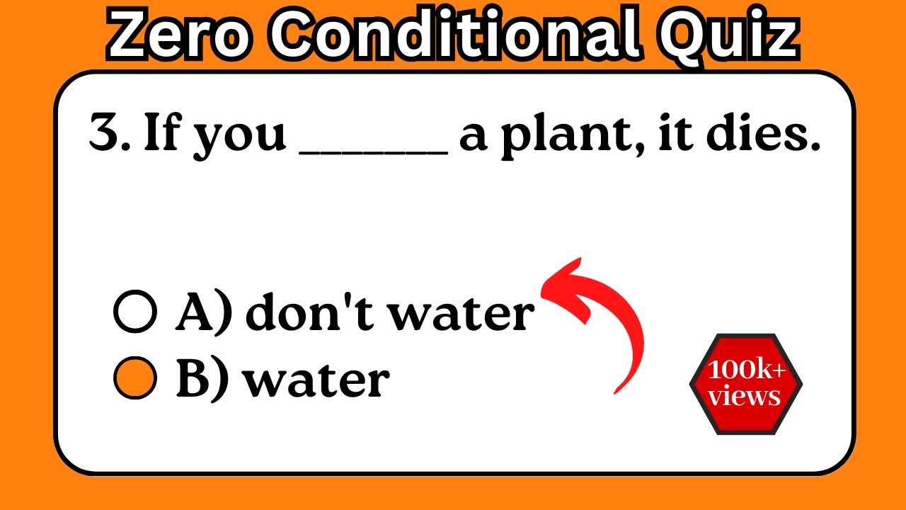 15 + Zero Conditional Quiz | English Grammar Test with Answers...