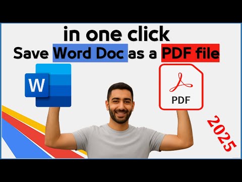 how to save a word document as a pdf file