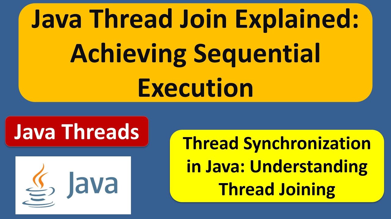 Java Thread Join Explained: Achieving Sequential Execution | Thread join [ms] | Java Threads