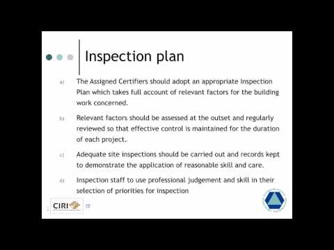Briefing on the Building Control Regulations