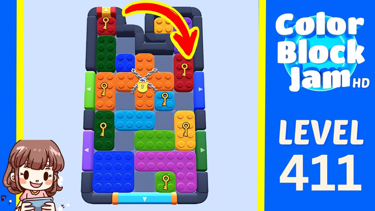 Level 411 - Color Block Jam Solution & Guide