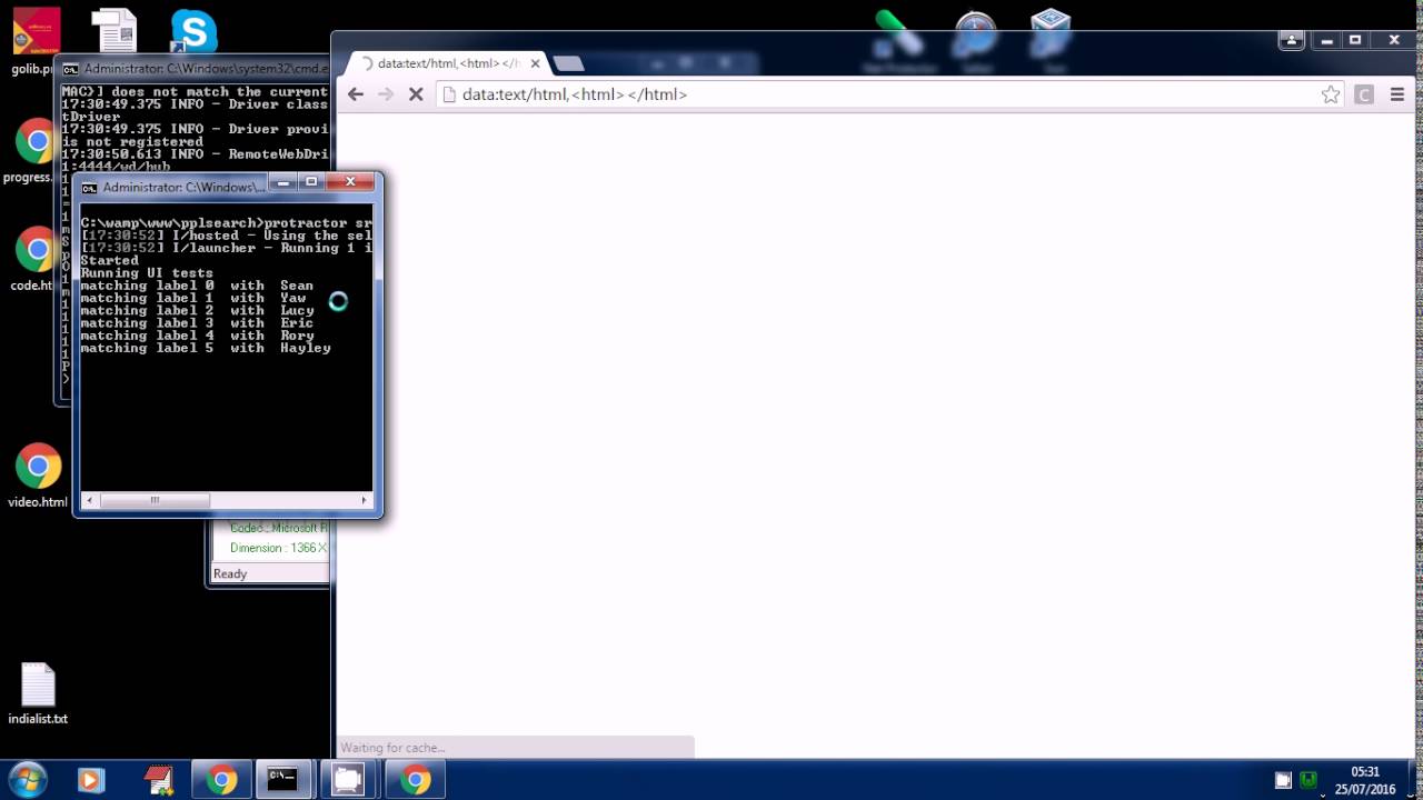 protractor test automation demo for angular app