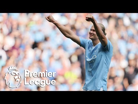 Erling Haaland's hat trick for Manchester City v. Fulham | Premier League | NBC Sports