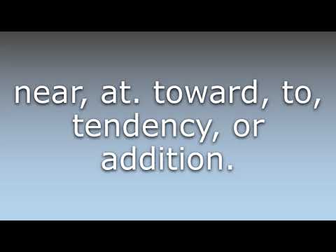 What does Ad- mean?
