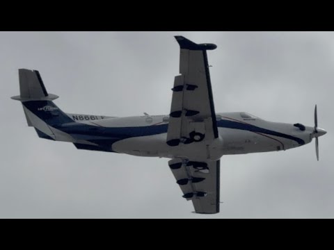 Life Flight Network Pilatus PC-12 NG Takeoff From Idaho Falls [N866LF]