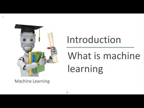 Lec07 part1 introduction to machine learning - الورشه