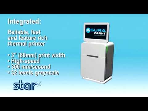 Star AsuraCPRNT, Touch Screen POS System and Mini Kiosk with Integrated Printer