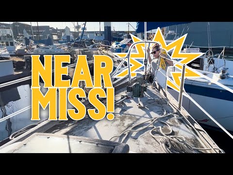 Almost crushed my wife, boat carpentry, and trouble backing up our full keel sailboat! EP | 07