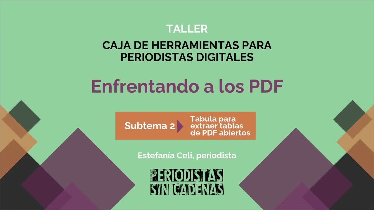 Enfrentando a los PDF: Aprende a usar Tabula