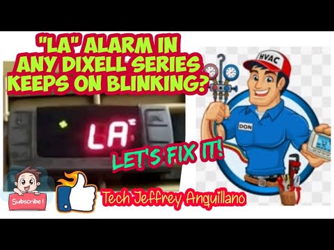 HOW TO FIX "LA" ALARM OF DIXELL DIGITAL CONTROL OF COMMERCIAL REFRIGERATOR