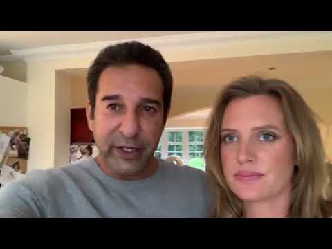 Wasim Akram and wife Shaniera Akram request the people of Karachi to stay home amidst heavy rain