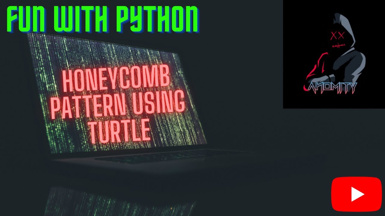 Patterns With Python | Honeycomb Pattern Using Turtle | PyCharm