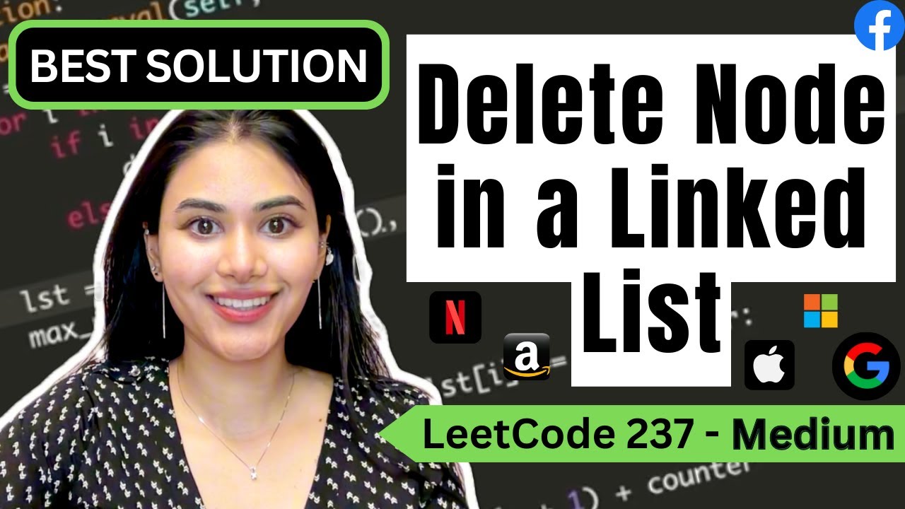 Delete Node in a Linked List - LeetCode 237 - Python  #leetcode #linkedlist