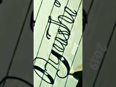 Ayushi name writing... 💙💙 #shorts #viral