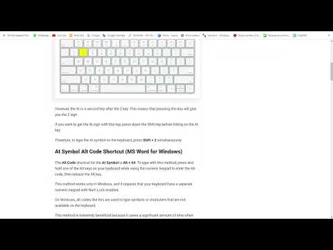 How to Type At Symbol On Keyboard Windows Mac