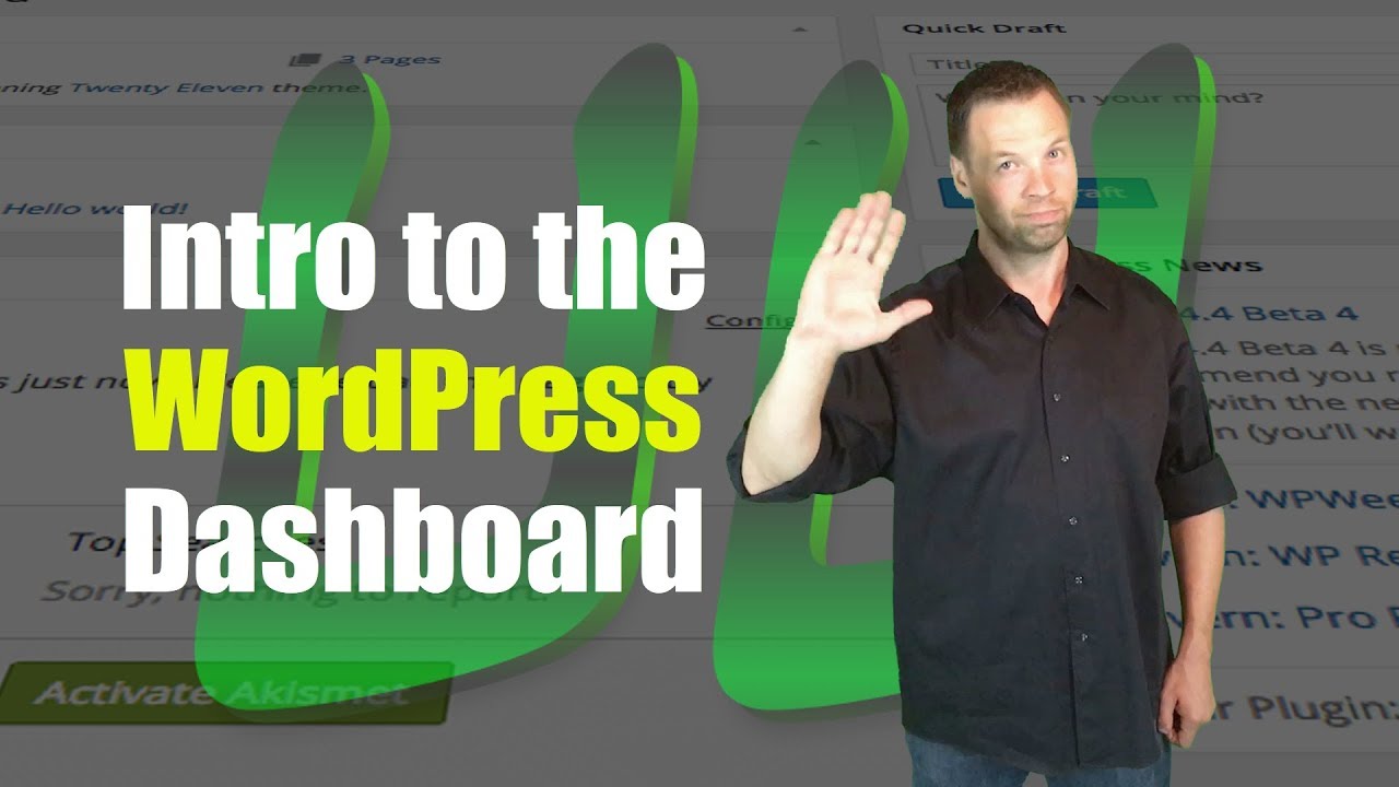 Intro to the WordPress Dashboard - A WordPress Tutorial