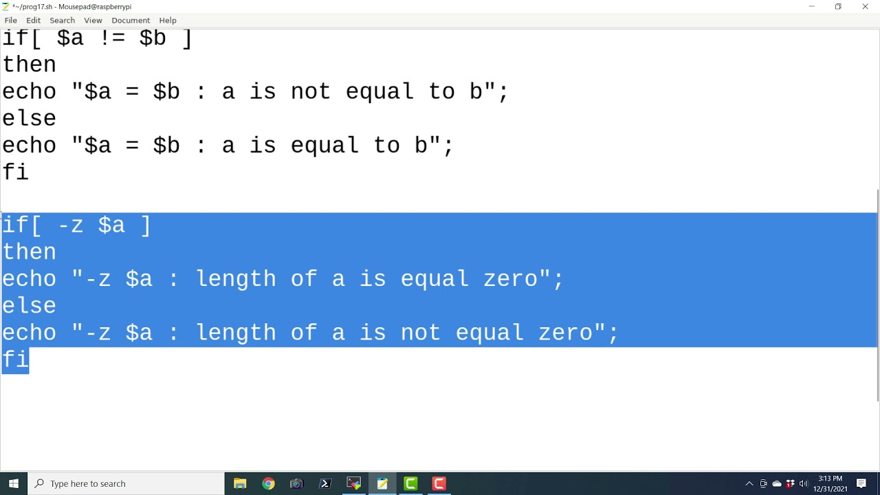 EP030 - Linux Unix Bash Scripting - String Comparison