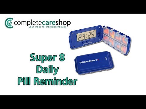 TABTIME Super 8 Daily Pill Organiser - Pill Boxes & Organisers ...