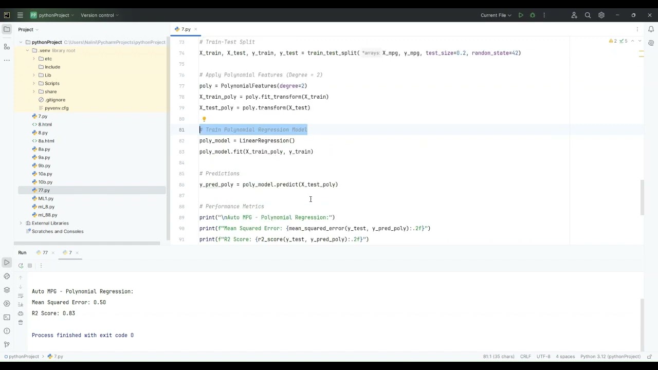 Machine Learning Lab (BCSL606)   PROGRAM7