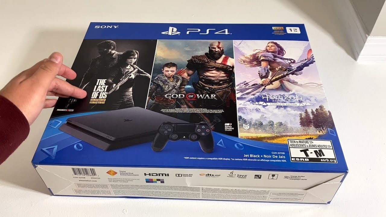 PS4 Slim 1TB with 3 Games Unboxing: Playstation 4 Black Friday Bundle!