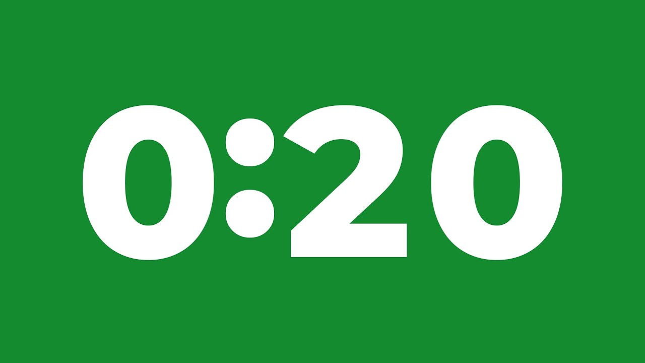 20 Second Timer With Music | 20 Second Countdown | 20 Seconds Stopwatch