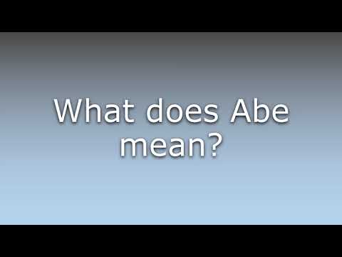 What does Abe mean?