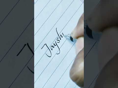 Jayashree🥀Comment your name🌷Stylish Handwritting | #calligraphy #handwriting #nameart #shorts #short