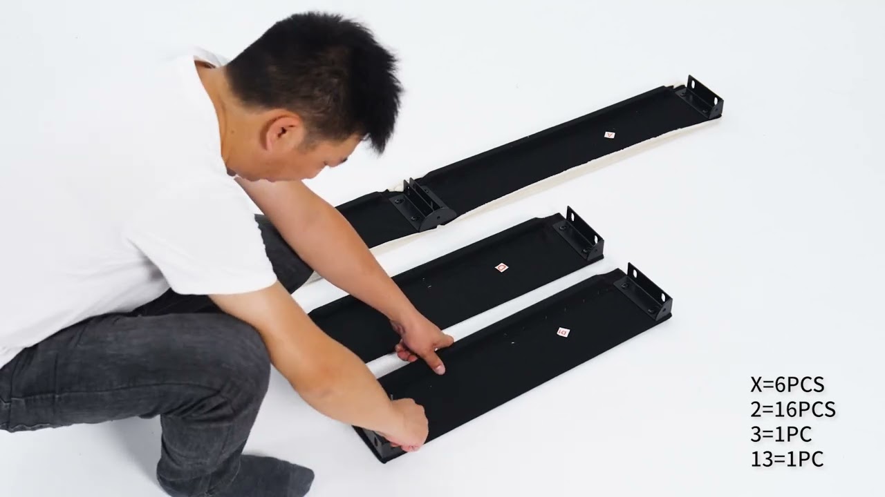 Installation tutorial for the U-shaped sofa with subtitles. （2）