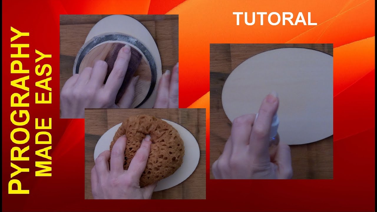 Wood Burning for beginners - Create an Ultra Smooth Surface - pyrography tutorial