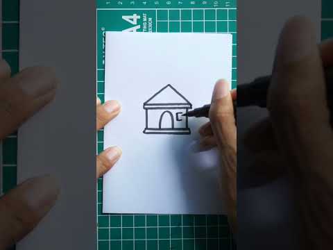 Menggambar Rumah Sederhana dengan Mudah