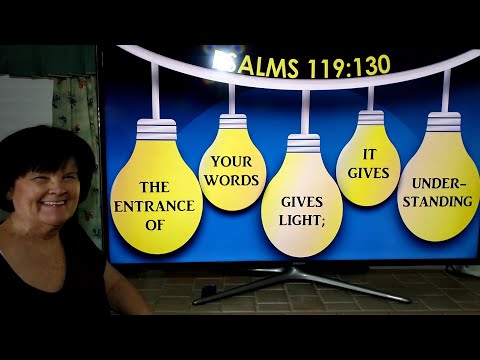 GOD'S WORDS GIVES LIGHT Psalms 119:130