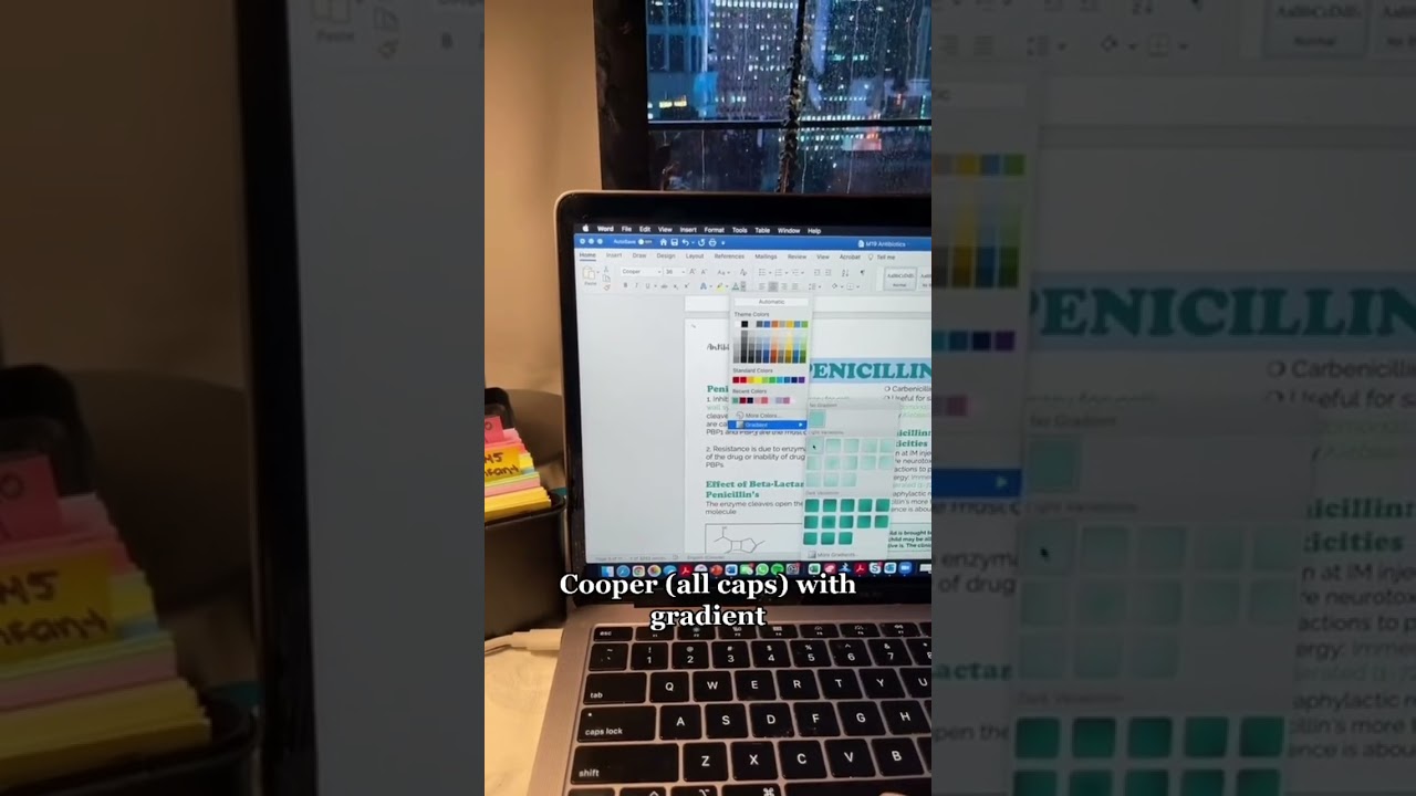 Taking aesthetic notes on Microsoft Word 💅🏻📑 #notetaking #microsoftwordnotes #aestheticnotes