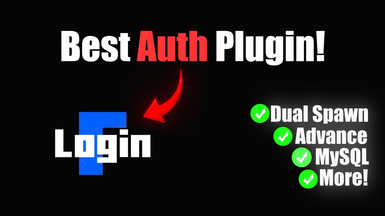 BEST AUTH PLUGIN For Minecraft SMP!