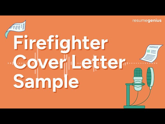 Firefighter Cover Letter Sample | Resume Genius
