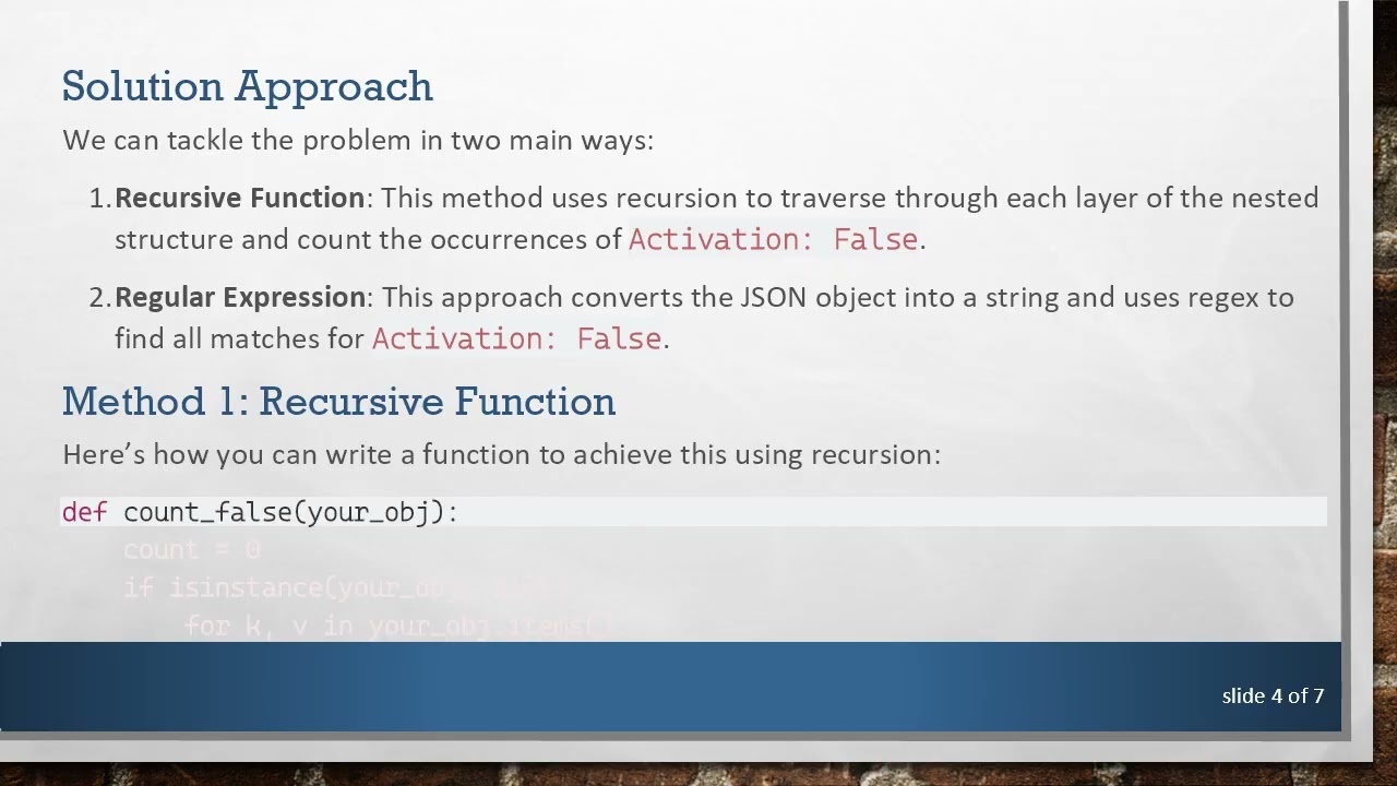 How to Extract Items from a Nested JSON in Python: Counting Activation False
