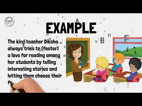 FOSTER word |English Learning with animation| Synonyms |Antonyms