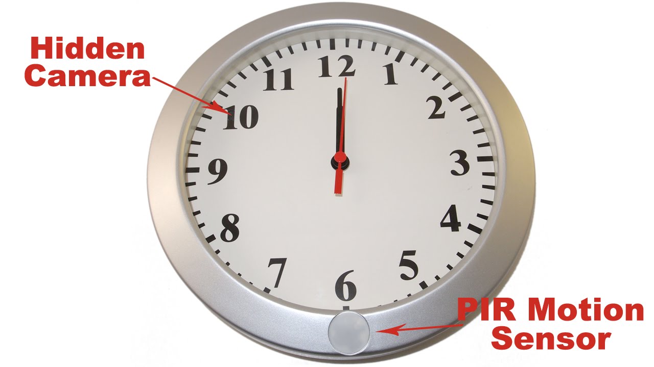 Evertech New Clock Type Wall-Hanging & Stand CCTV Camcorder Hidden Security Camera