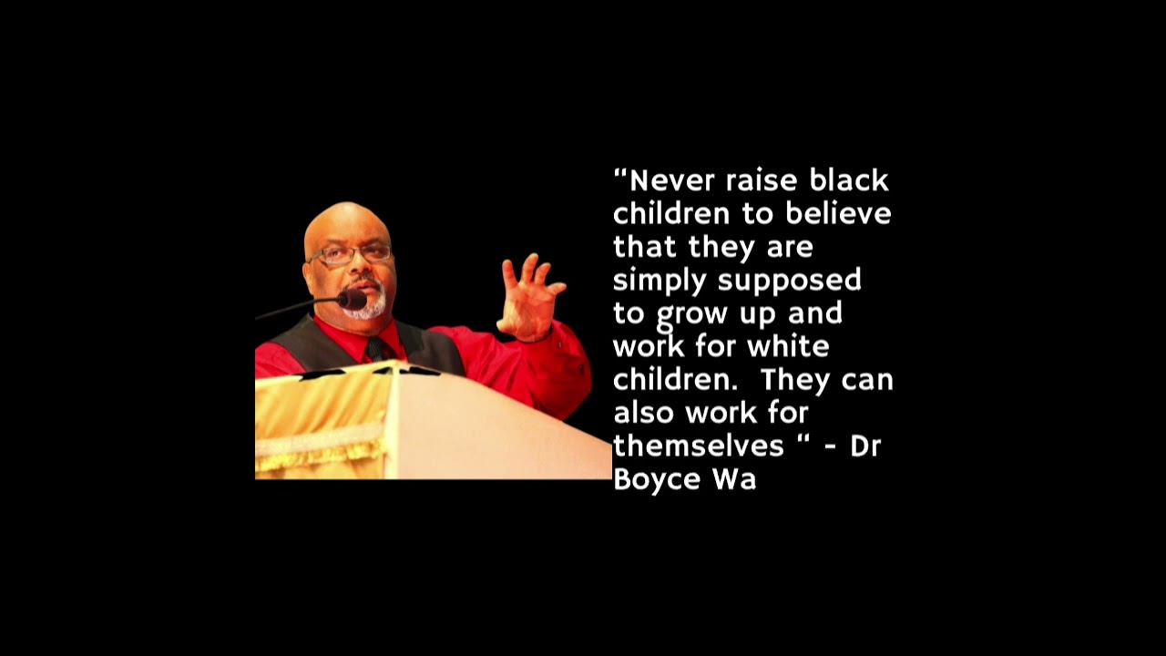 Never raise black children to grow up and work for white children