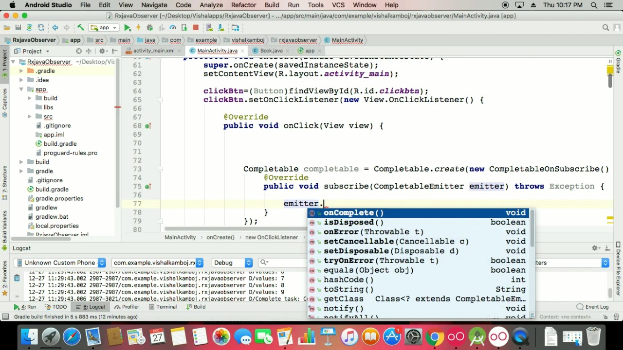Rxjava ( Completable )