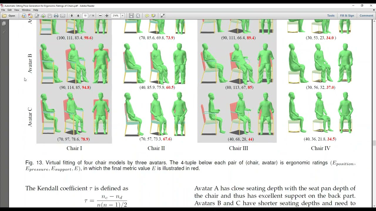 Automatic Sitting Pose Generation for Ergonomic Ratings of Chairs ...