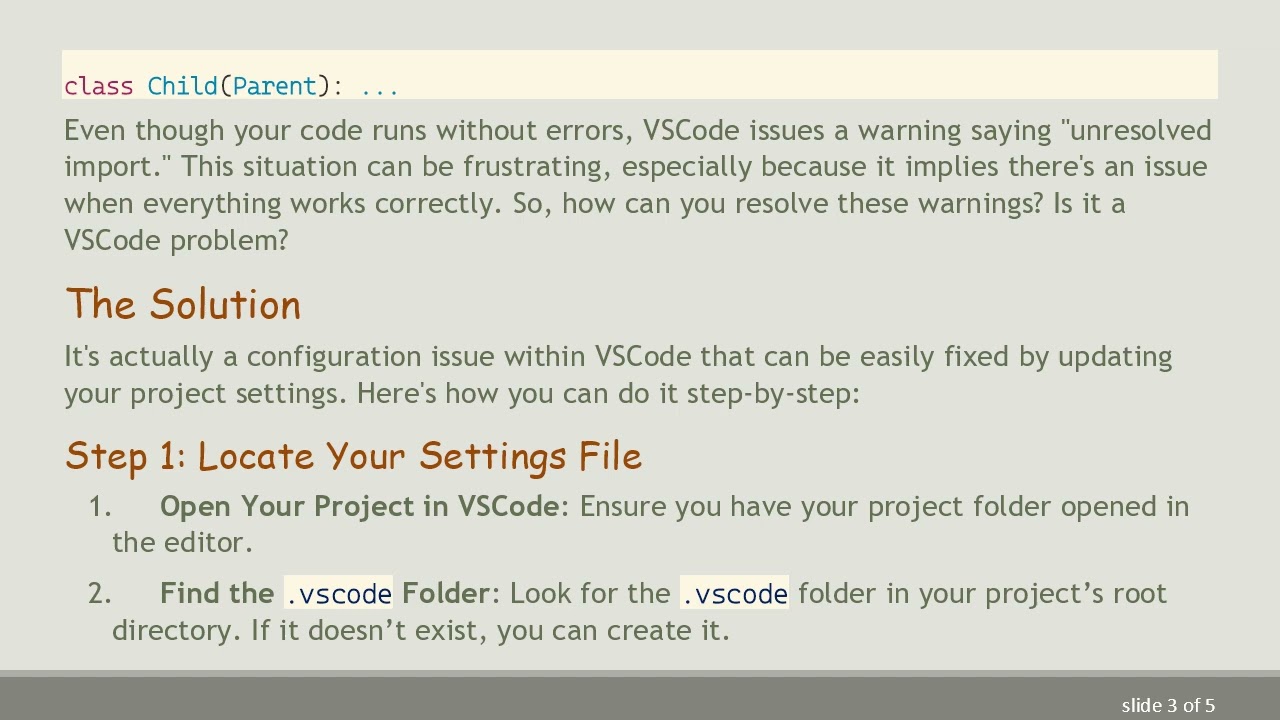 Resolving VSCode Import Warnings with Python Scripts
