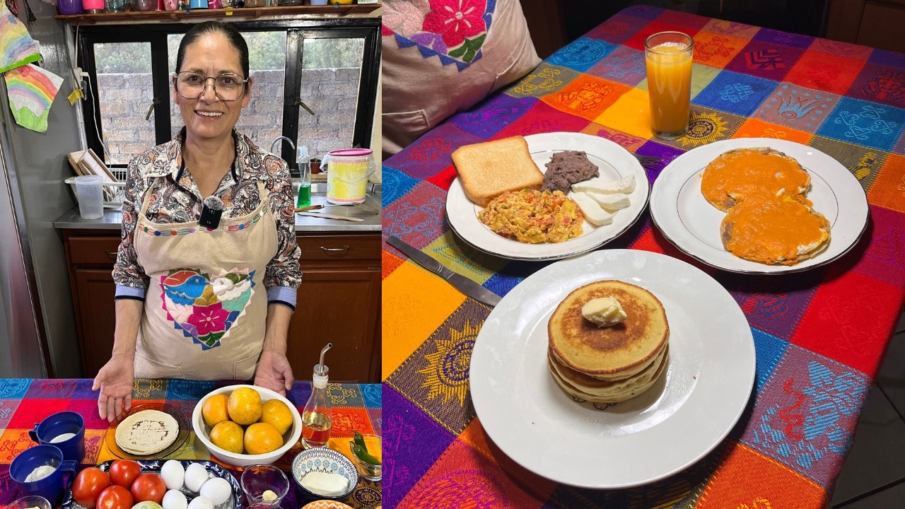 Prepara el Mejor Desayuno para Mamá: Huevos a la Mexicana, Rancheros y Hotcakes con Jugo de Naranja