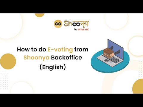How to do E-voting in CDSL by login through Shoonya BackOffice (English) | Shoonya by Finvasia